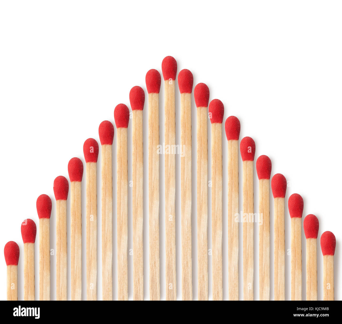 Close-up of a red match isolated on a white background Stock Photo - Alamy