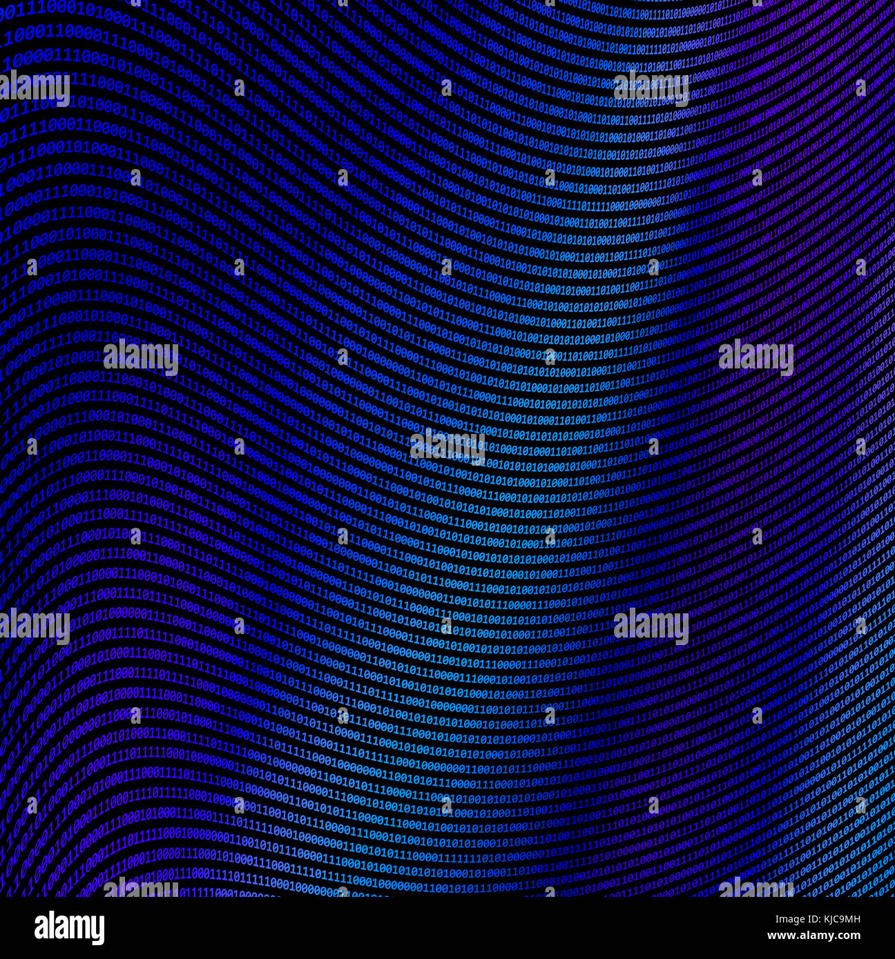 abstract binary code on blue digital screen Stock Photo - Alamy