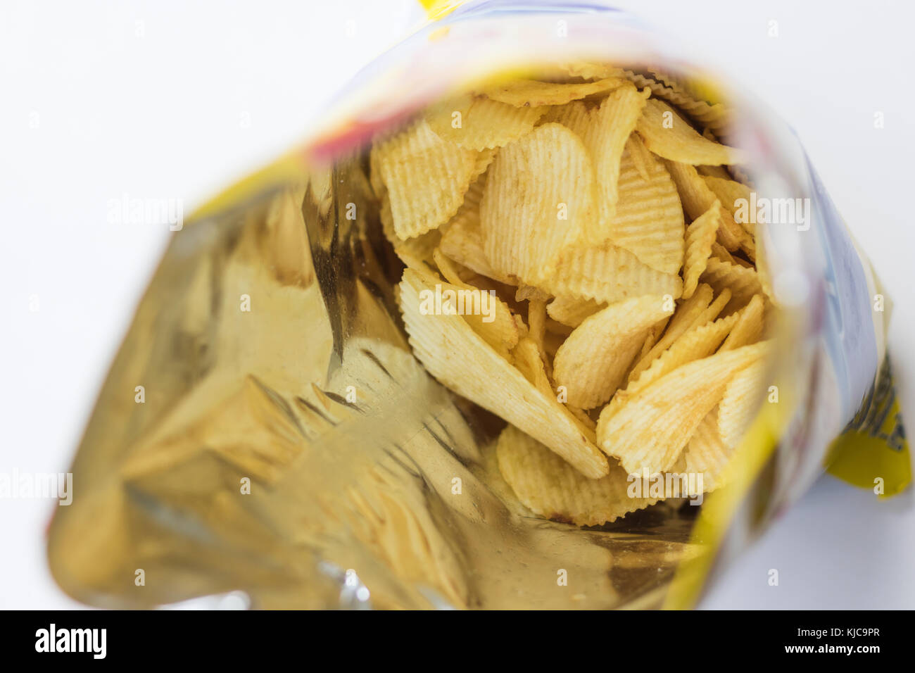 Potato Chips Packed in ready-to-eat bags Stock Photo - Alamy