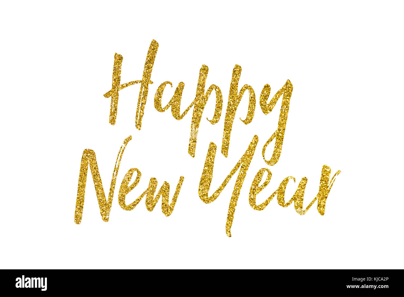 Christmas gold glitter lettering message Stock Photo - Alamy