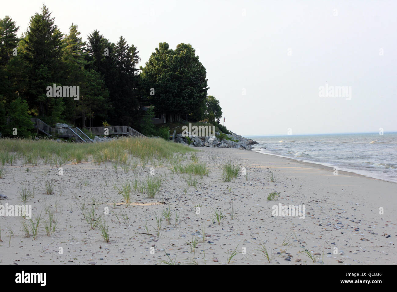 Gfp wisconsin point beach state park buildings on the shore Stock Photo ...