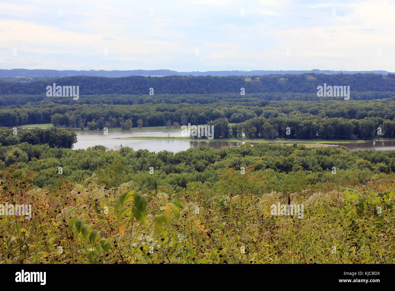 Gfp wisconsin nelson dewey state park river view Stock Photo - Alamy