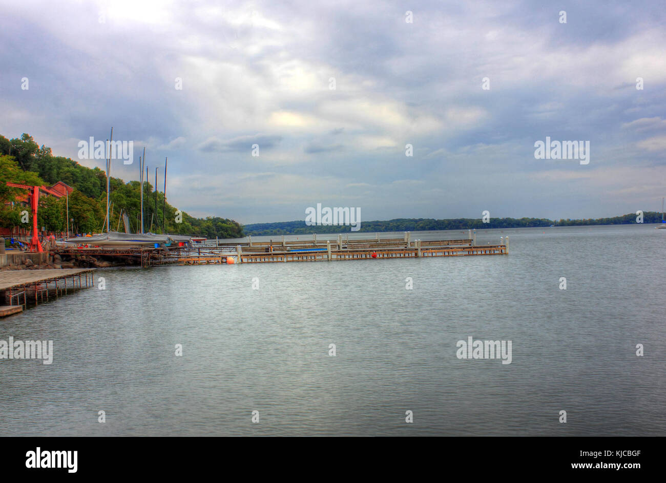 Gfp wisconsin madison lake and pier Stock Photo - Alamy