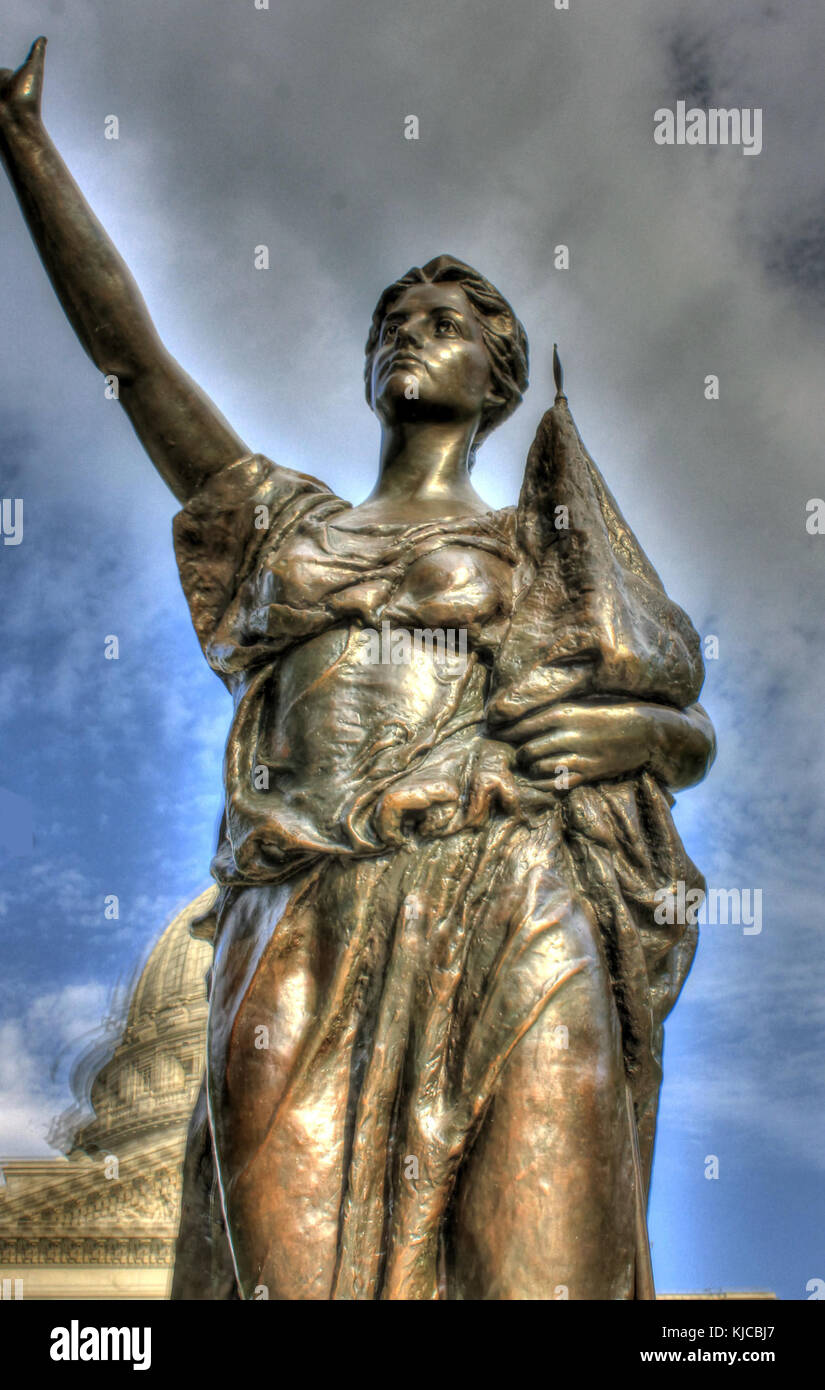 The Women's Rights statue in Madison, Wisconsin, a symbol of the ...