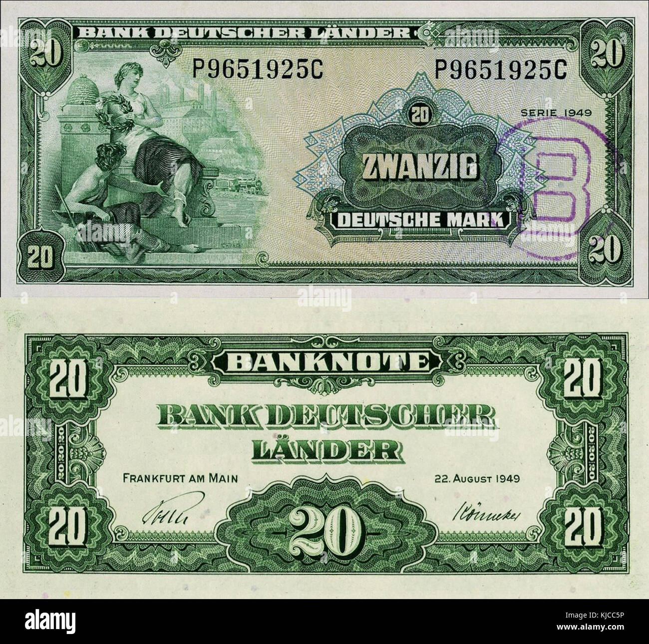 German bank notes hi-res stock photography and images - Alamy