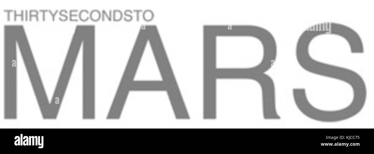 This image displays the logo of the rock band 30 Seconds to Mars. The ...