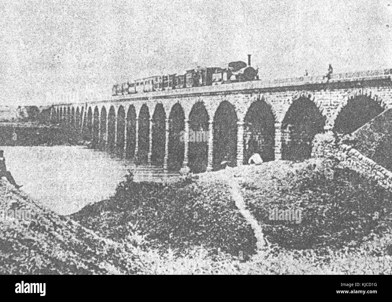 Bombay Thane train 1853 Stock Photo - Alamy