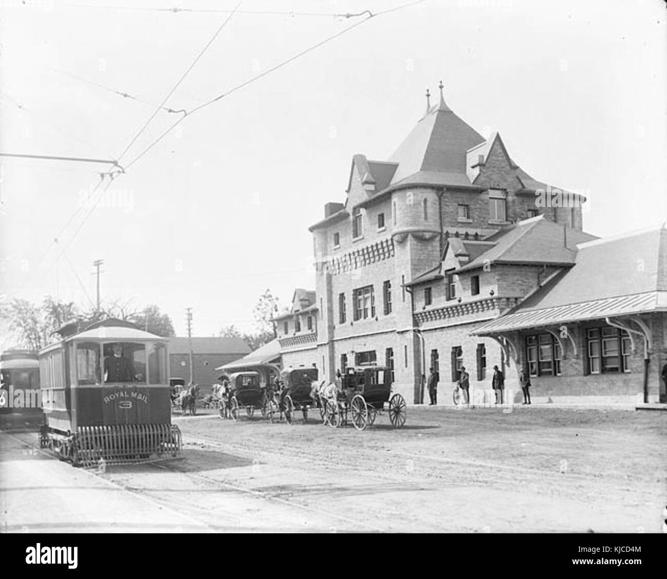 Street car station Black and White Stock Photos & Images - Alamy