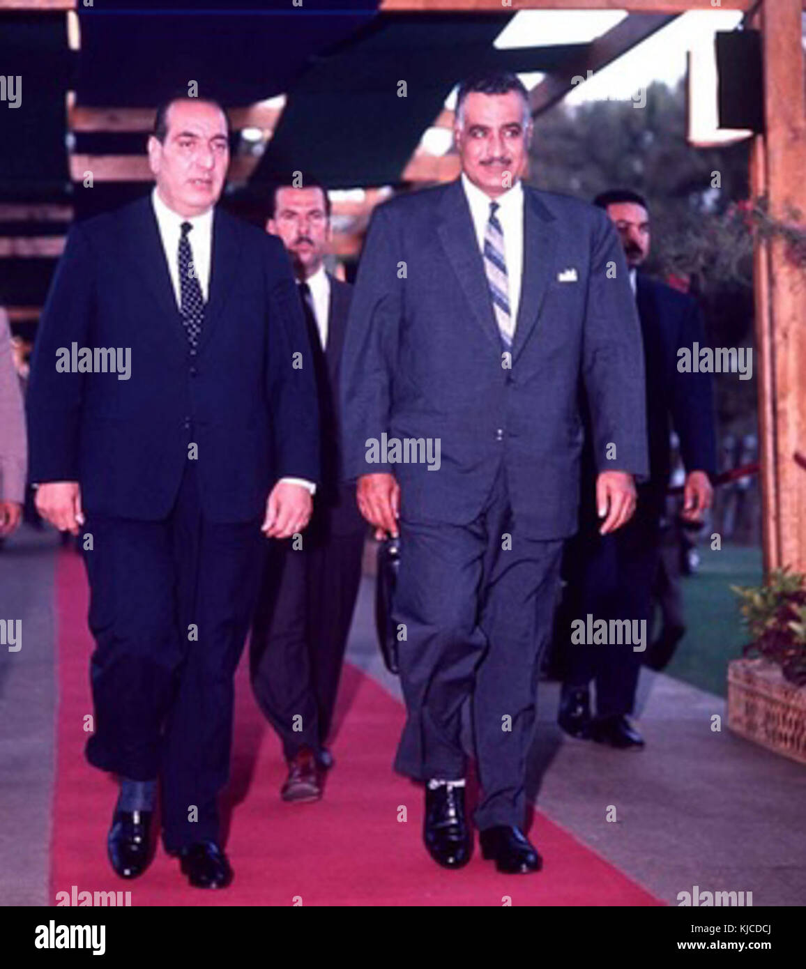 Charles Helou and Nasser in 1964 Stock Photo - Alamy