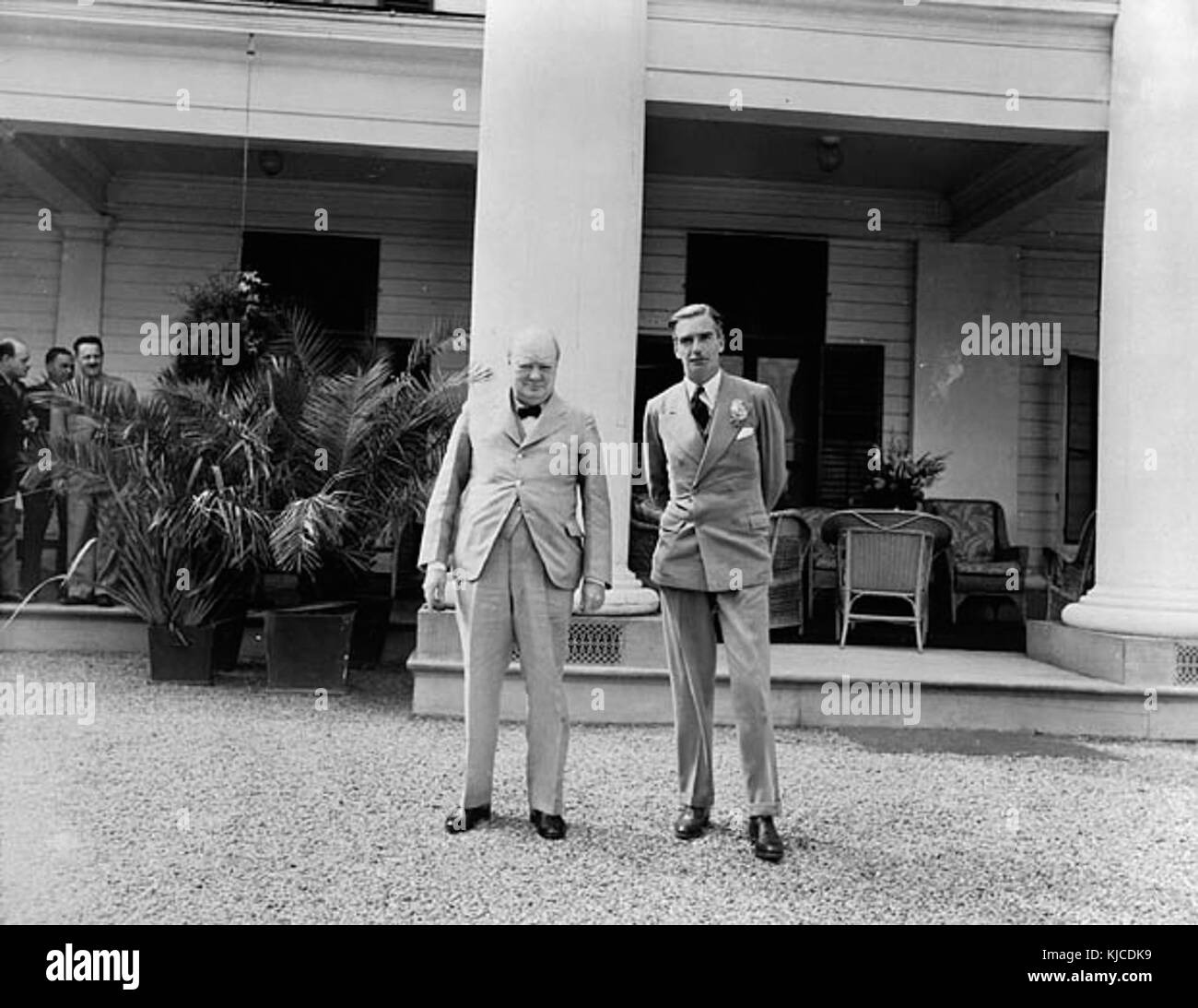 Churchill and Anthony Eden at Quebec Conference Stock Photo - Alamy