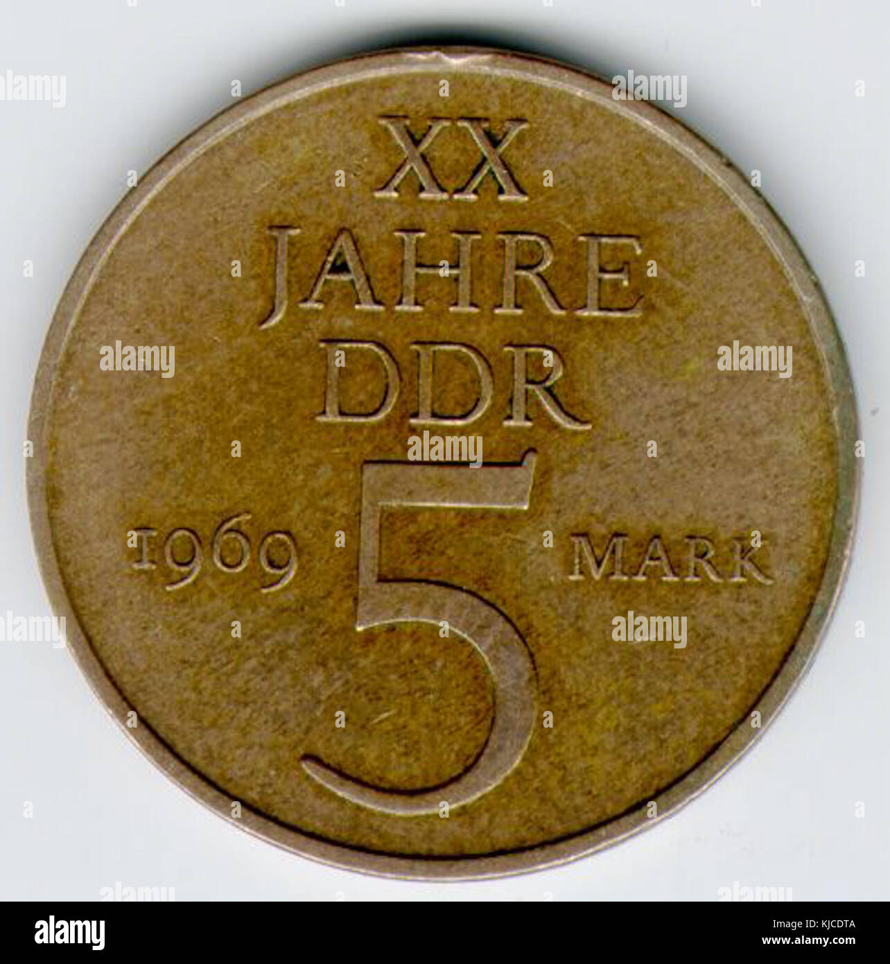 DDR Mark Vorderseite 5Mark 20JahreDDR Stock Photo - Alamy