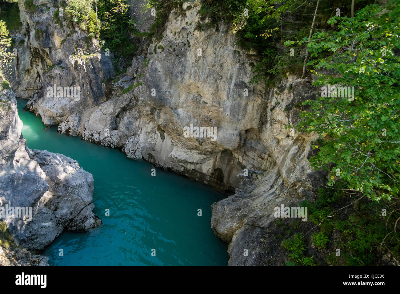 Detail of the Lech canyon near Fussen, Bavaria, Germany Stock Photo - Alamy