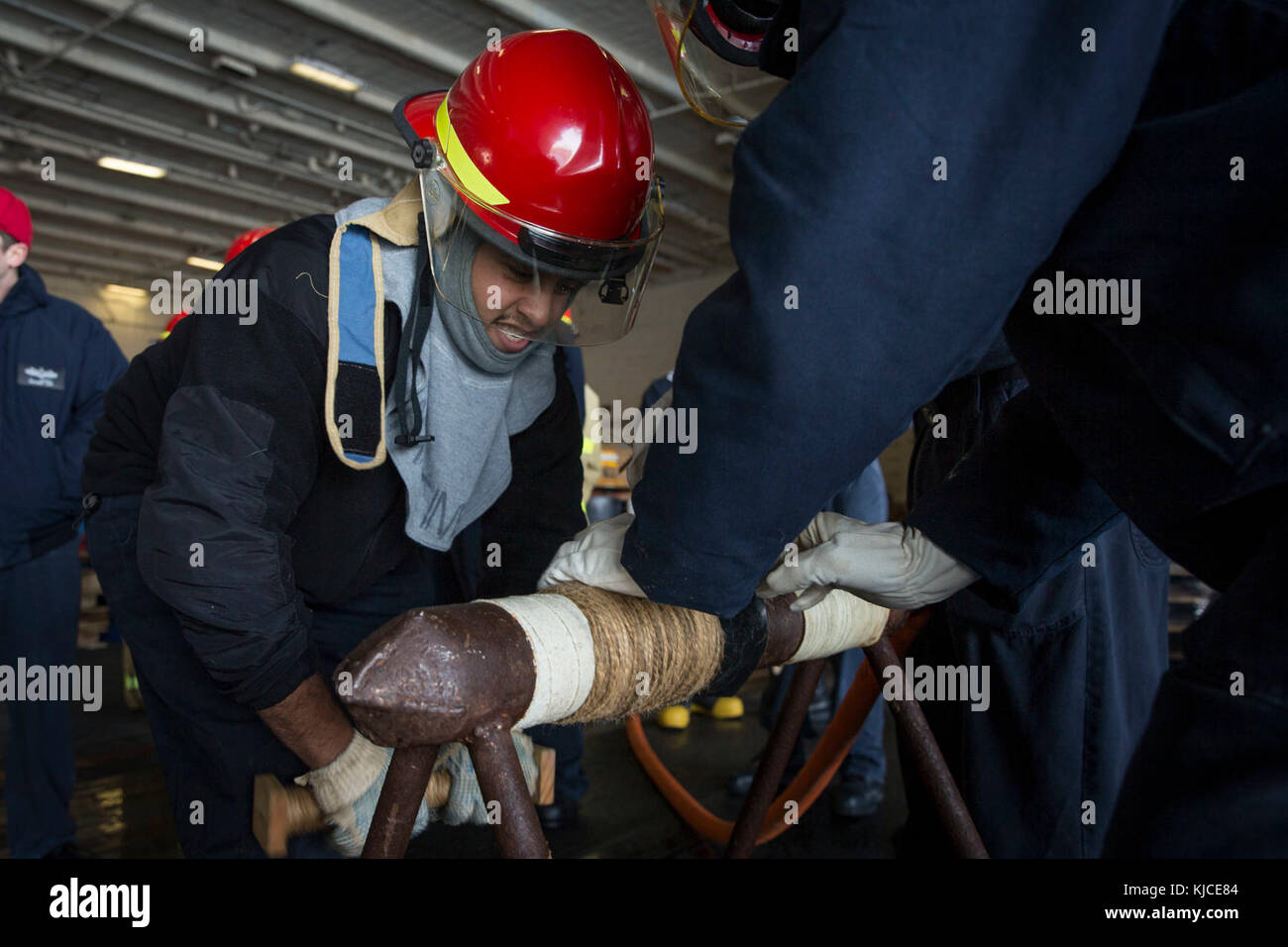 NORFOLK, Va. (Nov. 14, 2017) -- Engineman 2nd Class Jonathan Martinez ...