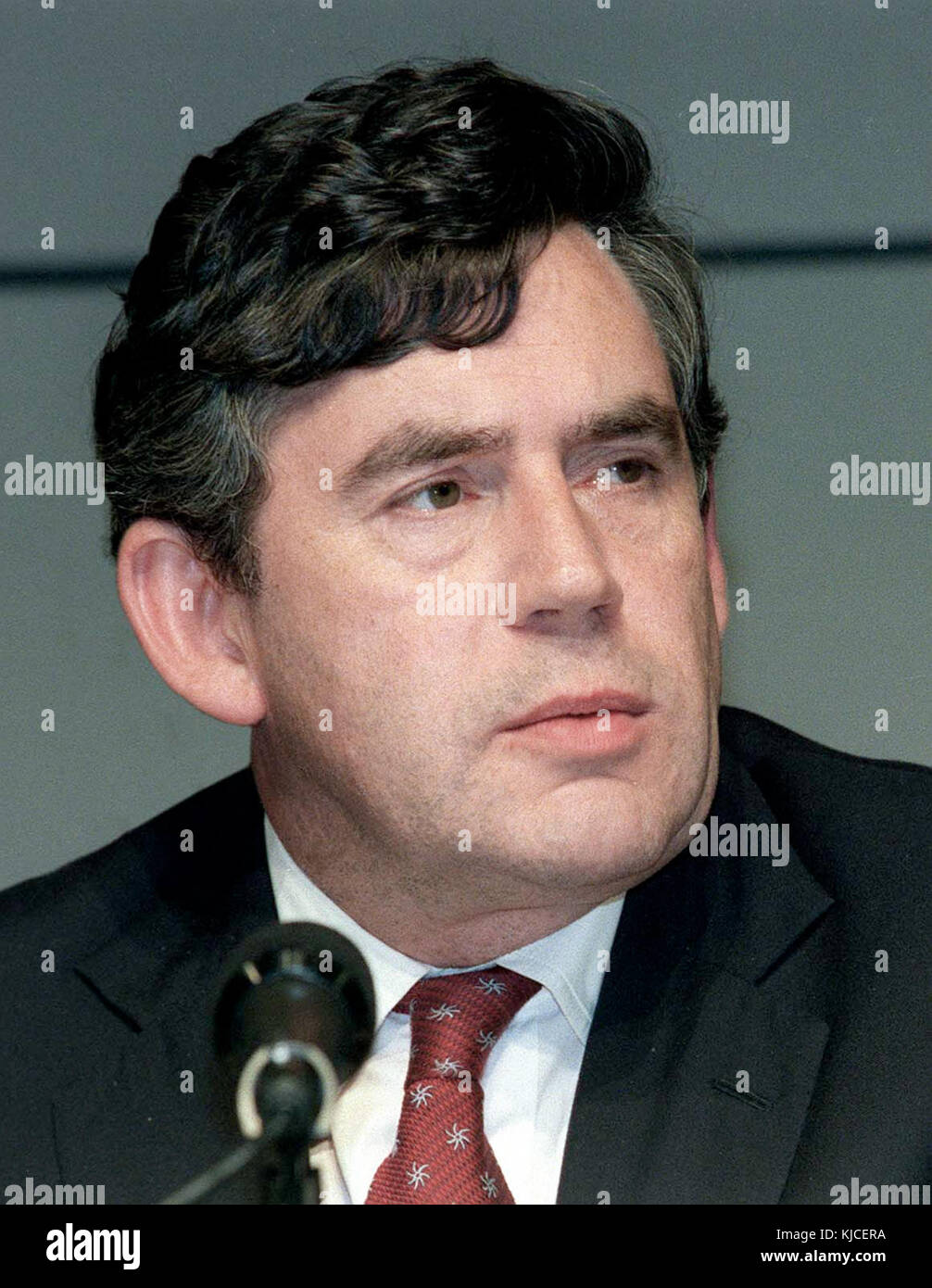 Gordon Brown portrait Stock Photo - Alamy