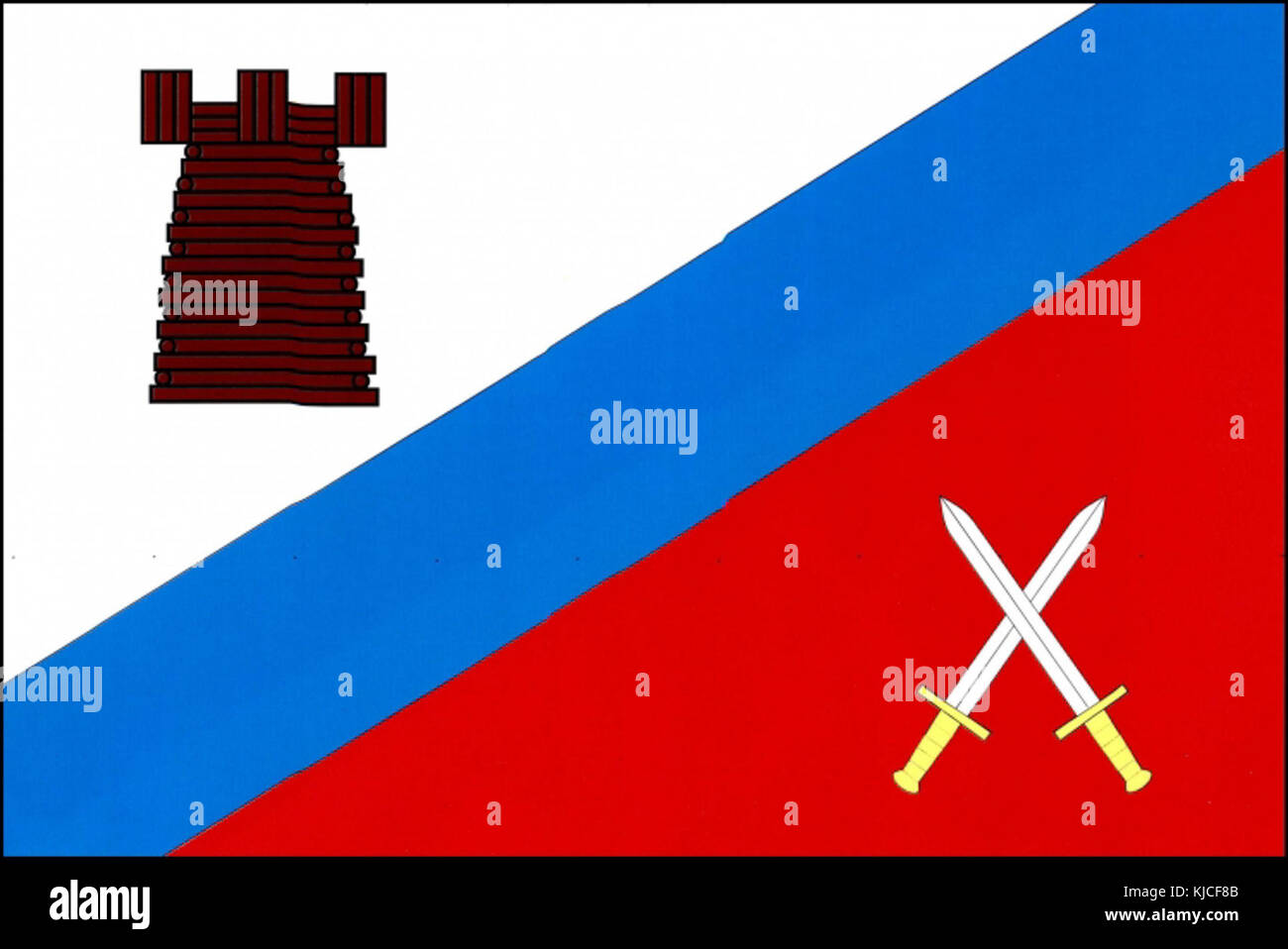 Hradec PJ flag Stock Photo - Alamy