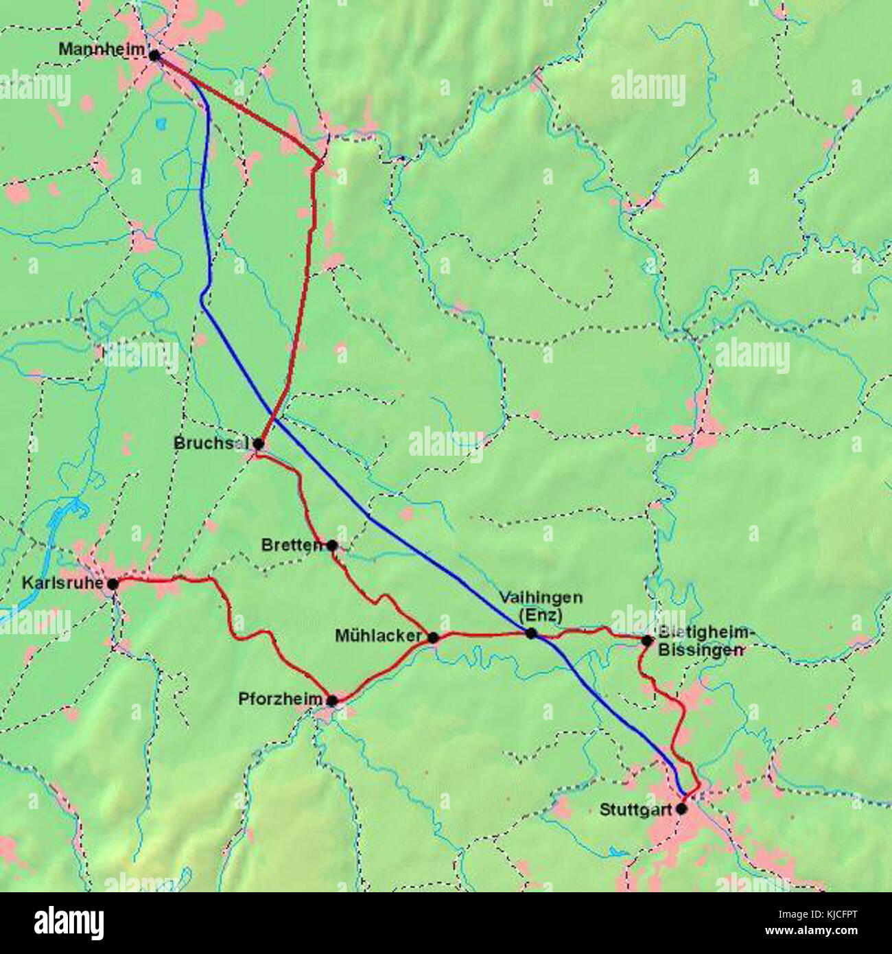Map of west germany hi-res stock photography and images - Alamy