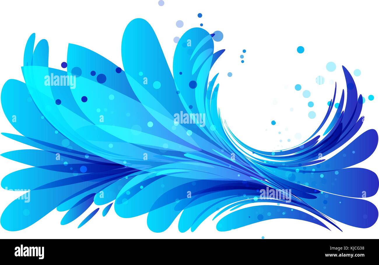 Water splash style on Stock Vector Images - Alamy