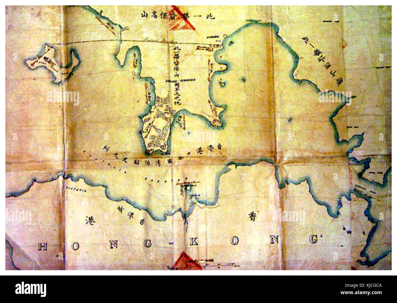 Map in Treaty of Peking 1860 Stock Photo - Alamy