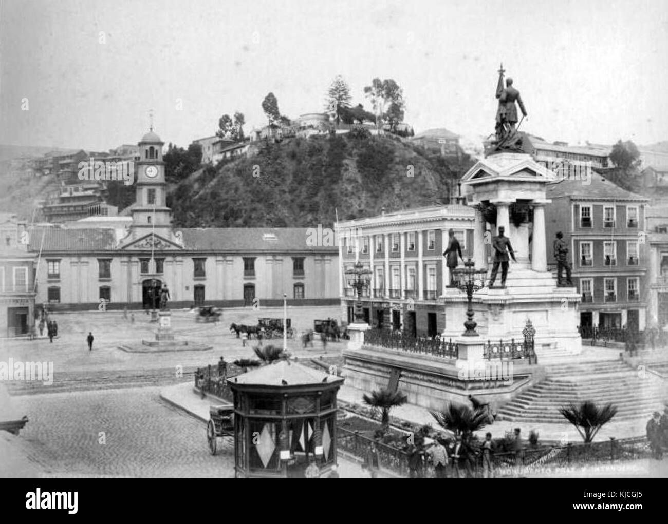 Monumento a prat y cochranne, 1888 Stock Photo - Alamy