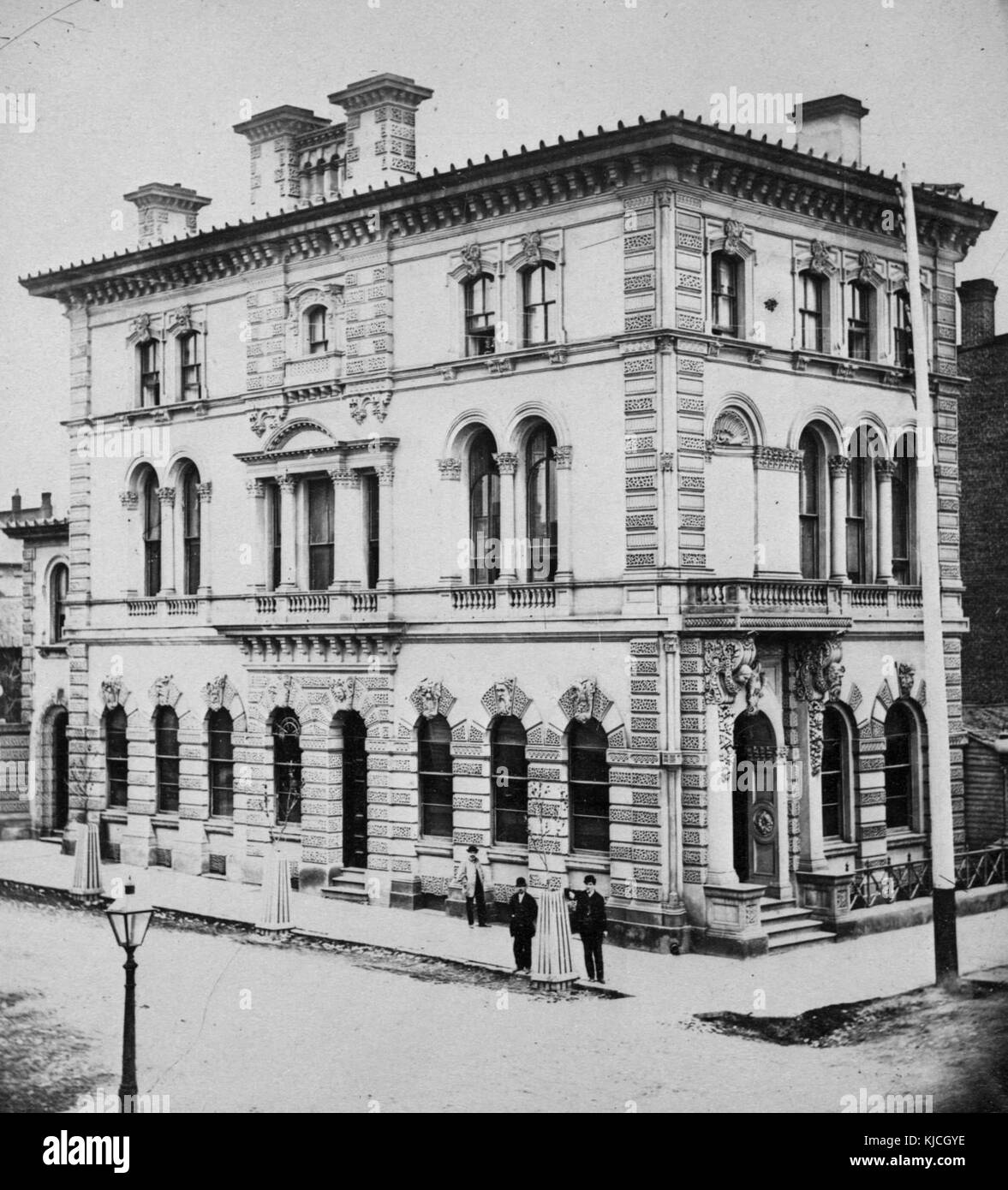 A photograph or illustration of the Ontario Bank building located at ...