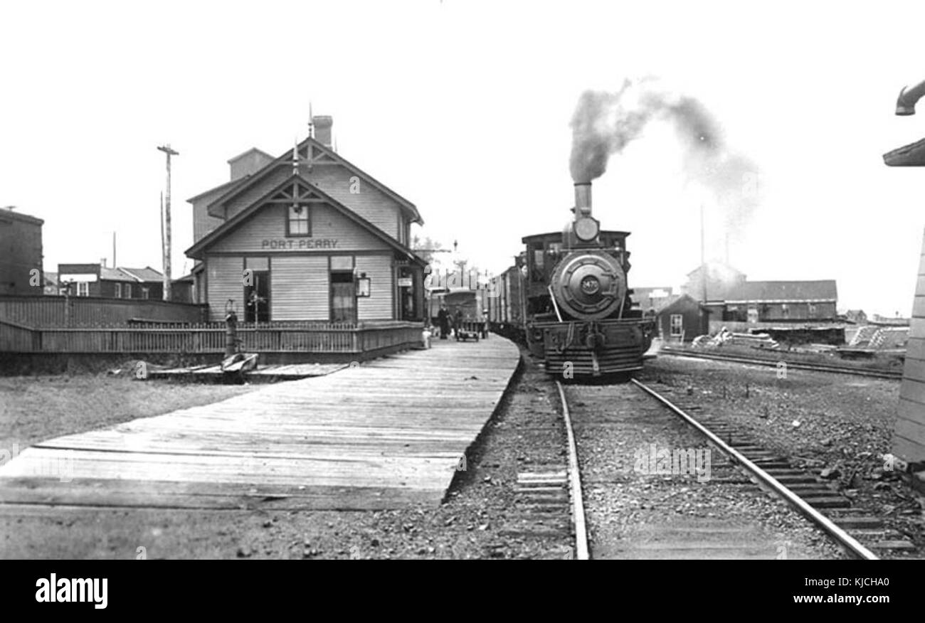 Port Perry train station 1912 Stock Photo - Alamy