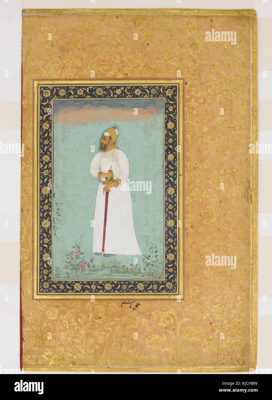 Portrait of Ibrahim 'Adil Shah II of Bijapur Stock Photo - Alamy