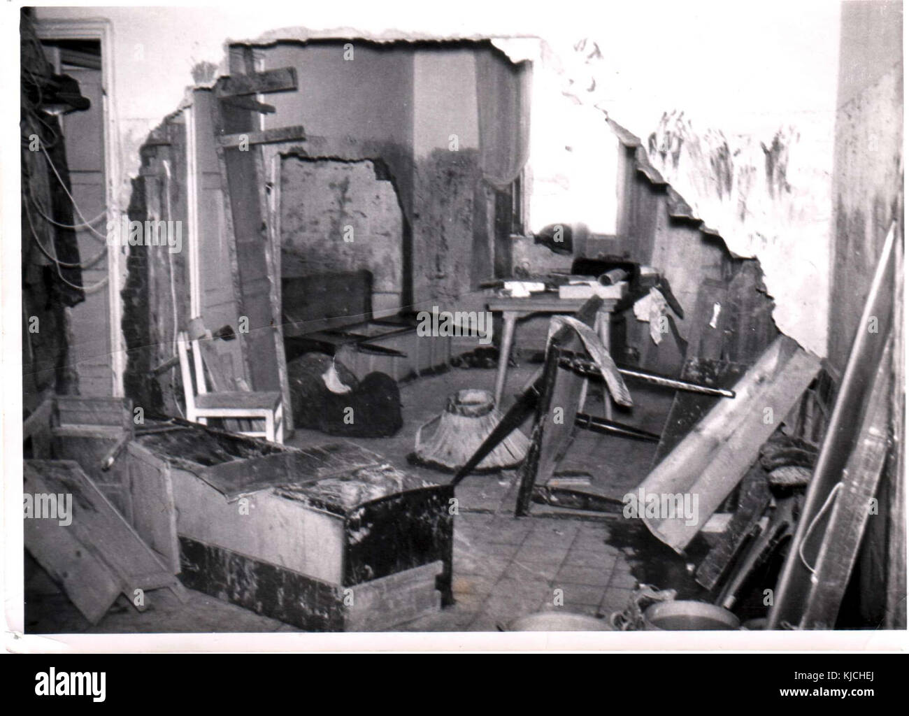 Prima Porta house damaged by 1965 flooding Stock Photo - Alamy