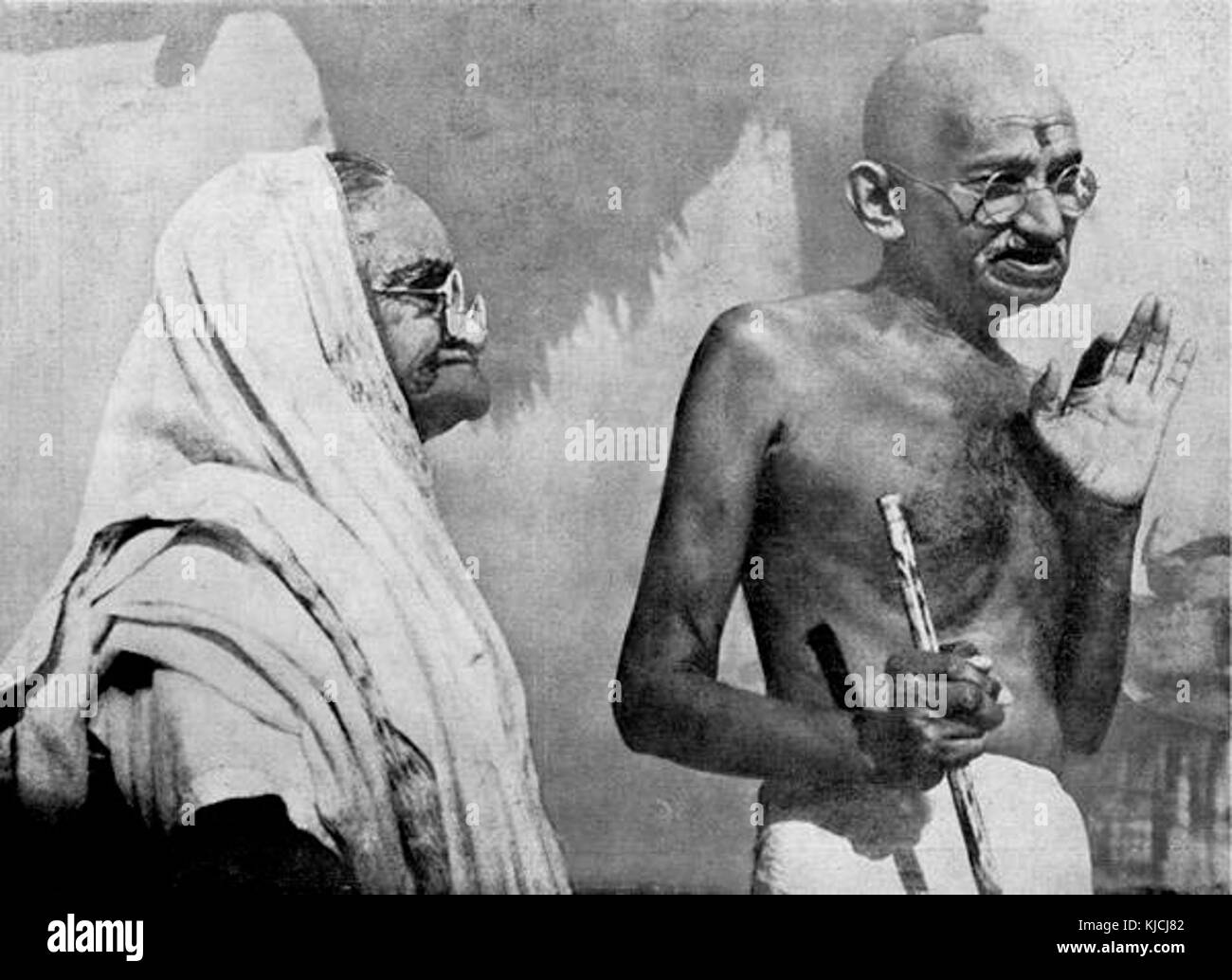 Gandhi Kasturba 1942 Stock Photo - Alamy