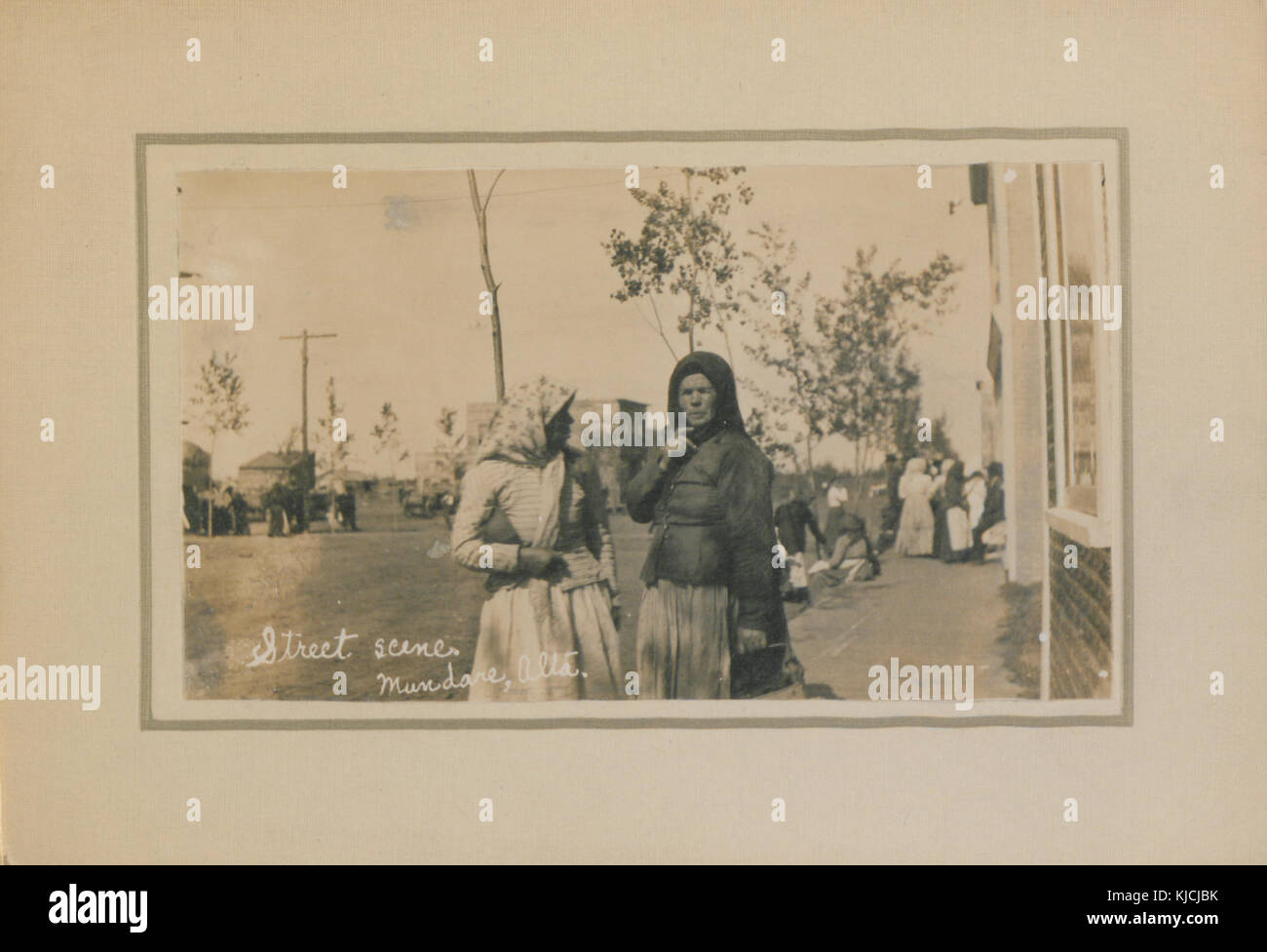 Street scene, Mundare, Alberta (HS85 10 23667 Stock Photo - Alamy