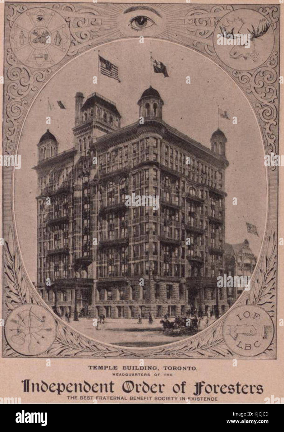 Temple Building, headquarters of the Independent Order of Foresters ...