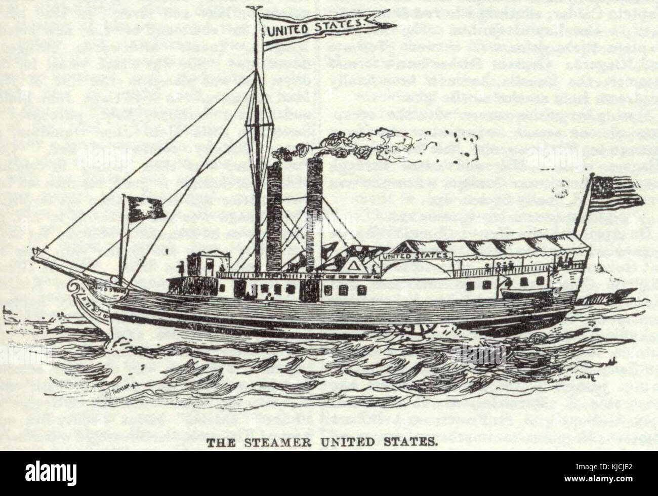 The Steamer United States Stock Photo - Alamy