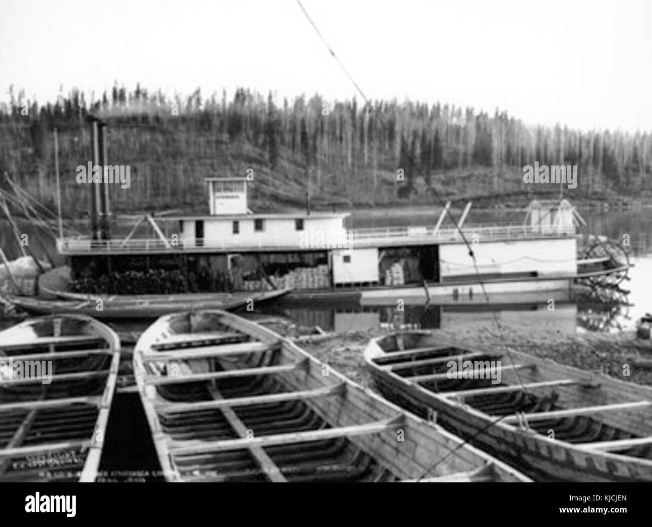 The S.S. Athabasca at Athabasca Landing Stock Photo - Alamy