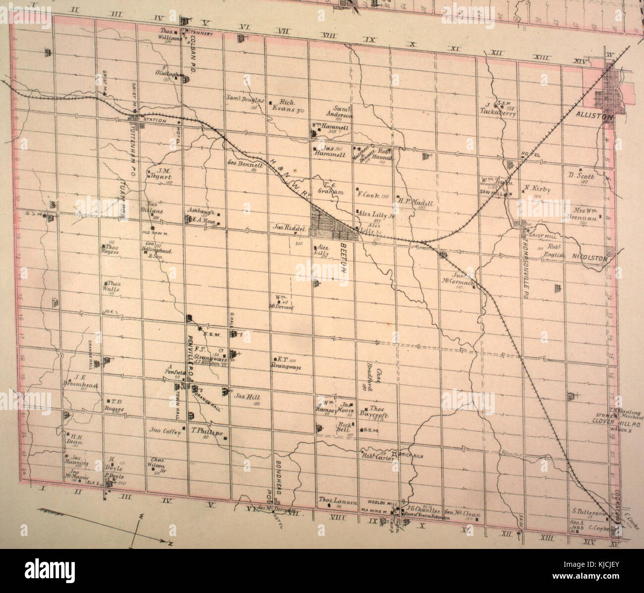 Map of simcoe ontario hi-res stock photography and images - Alamy