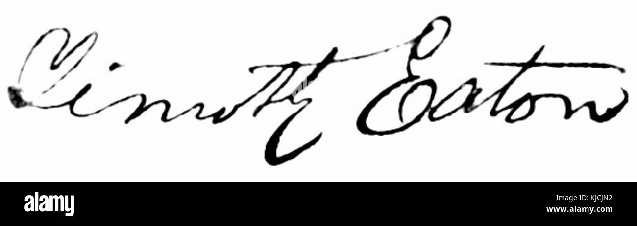 Timothy Eaton Signature Stock Photo - Alamy