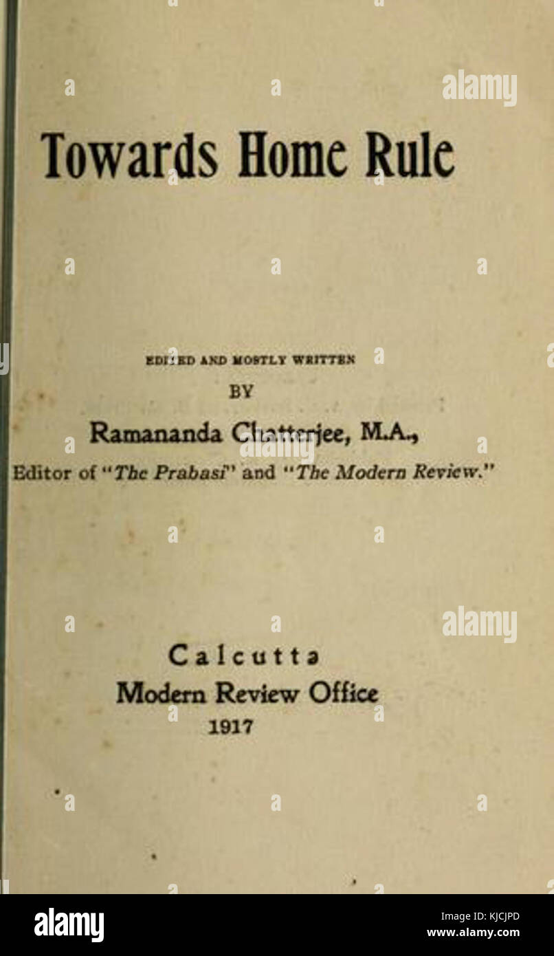 Towards Home Rule Stock Photo - Alamy