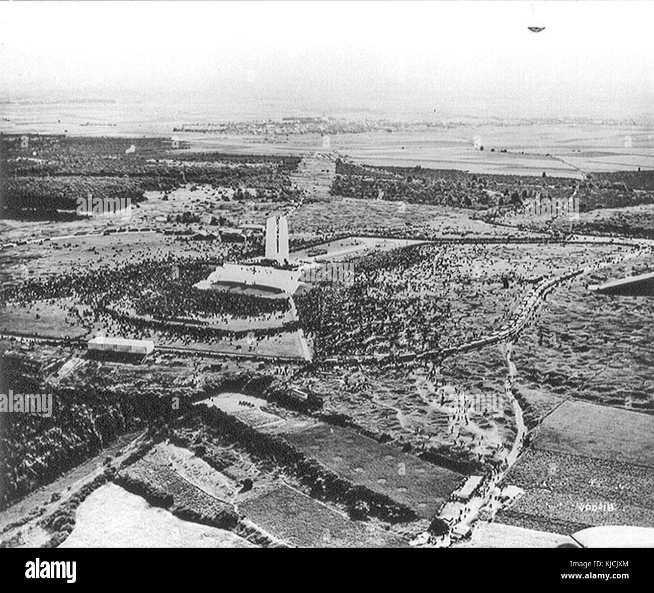 Commemorative ceremony canadian national vimy memorial hi-res stock ...