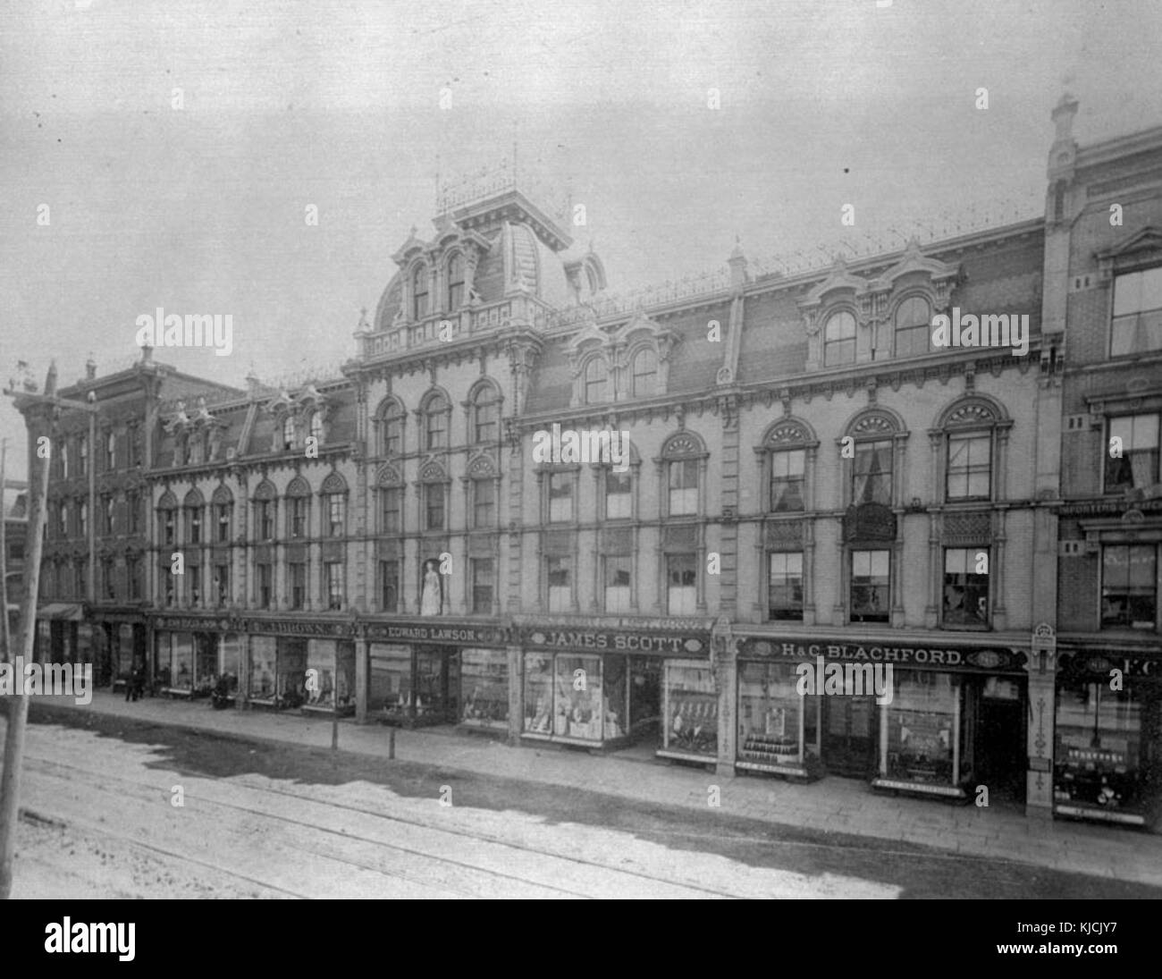 Victoria Row 1890 Toronto Stock Photo - Alamy