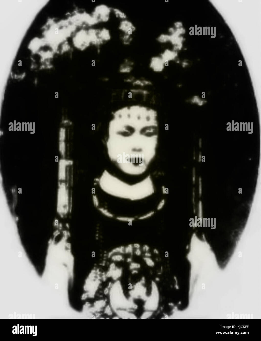 This image depicts Empress Longyu of China on the day of her marriage ...