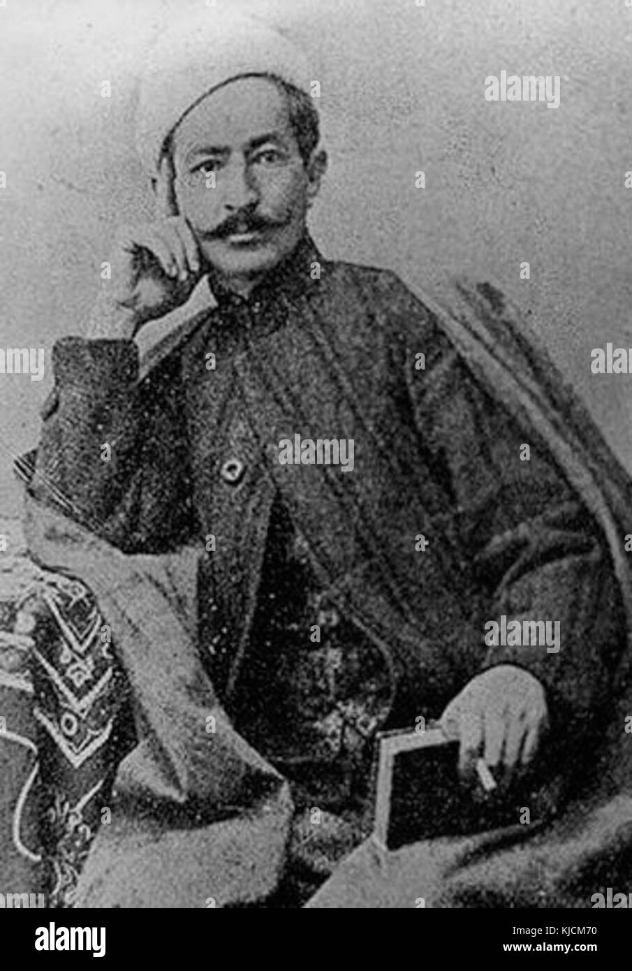 A historical photograph of Abolqassem Aref Ghazvini, an influential ...