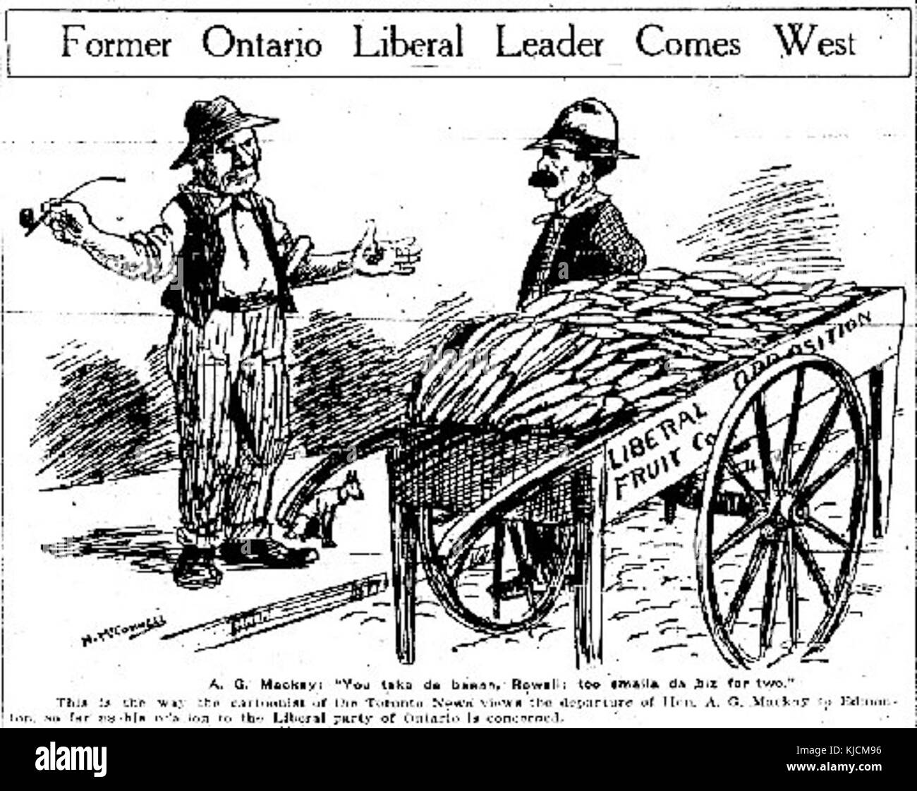 Alexander Grant MacKay cartoon Stock Photo - Alamy