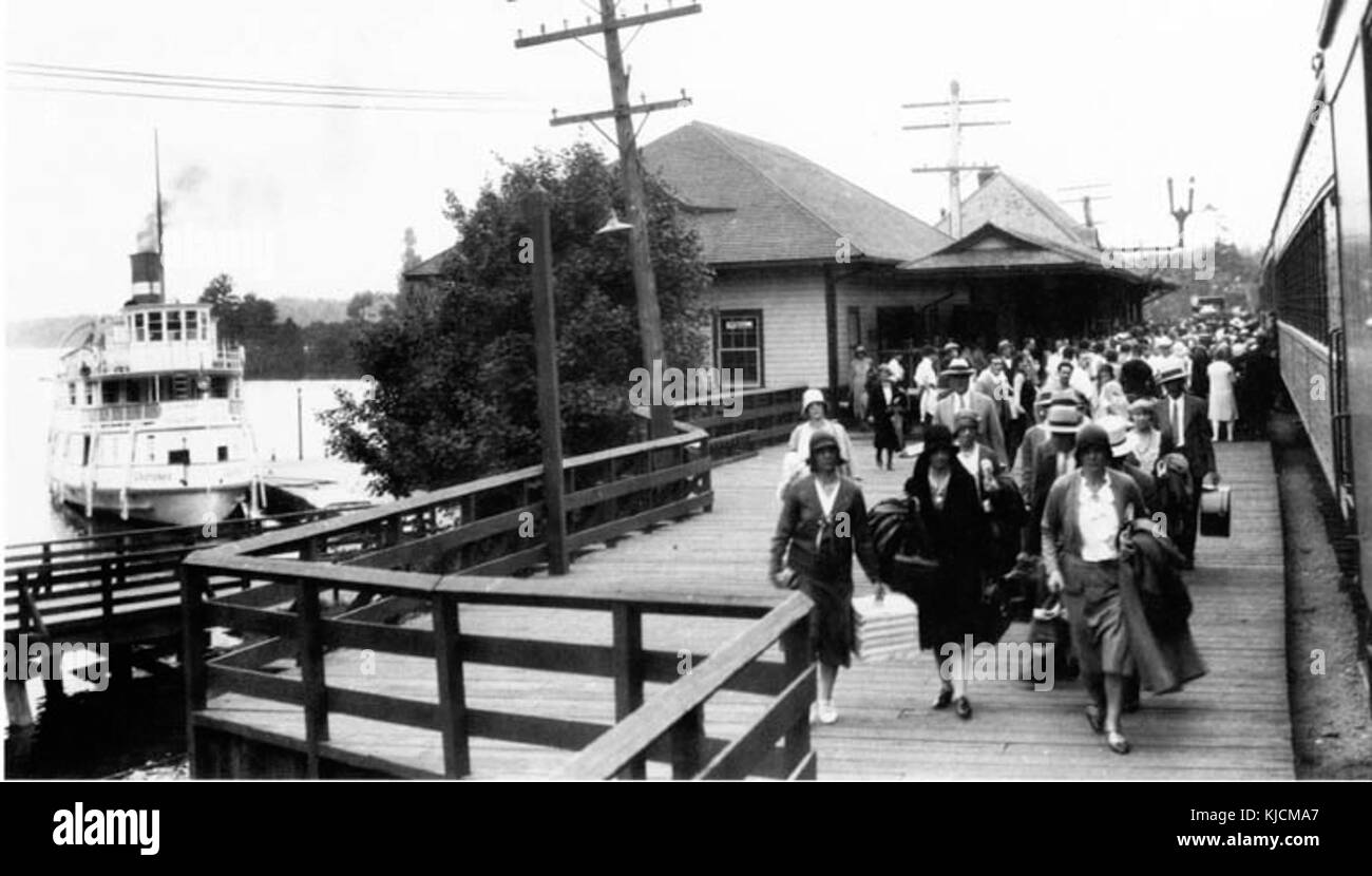 Bala train station and the SS Cherokee Stock Photo - Alamy