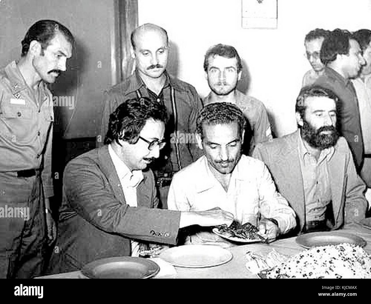 A political image of Abolhassan Banisadr and Mohammad Ali Rajai ...