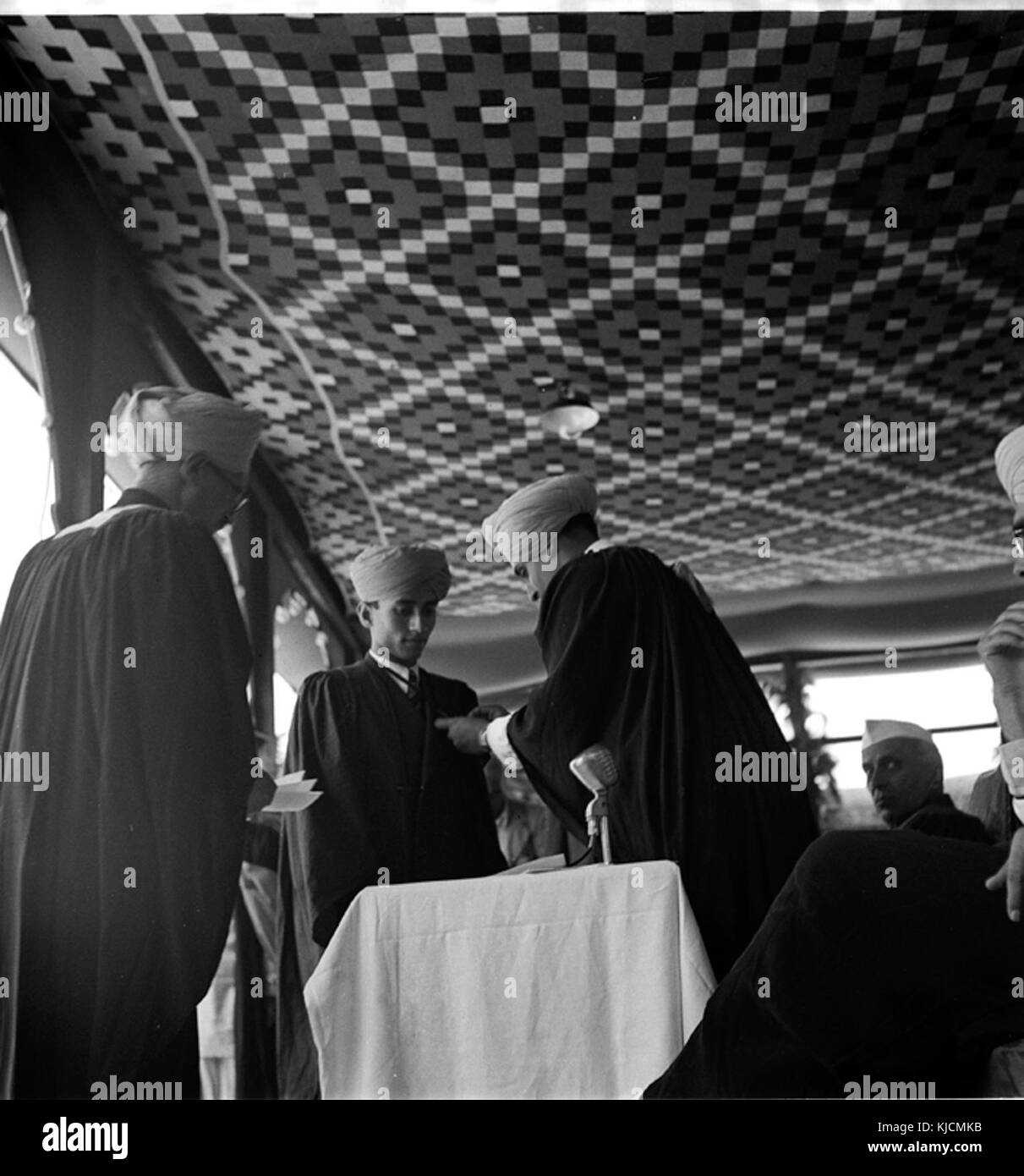 Pinning ceremony Black and White Stock Photos & Images - Alamy