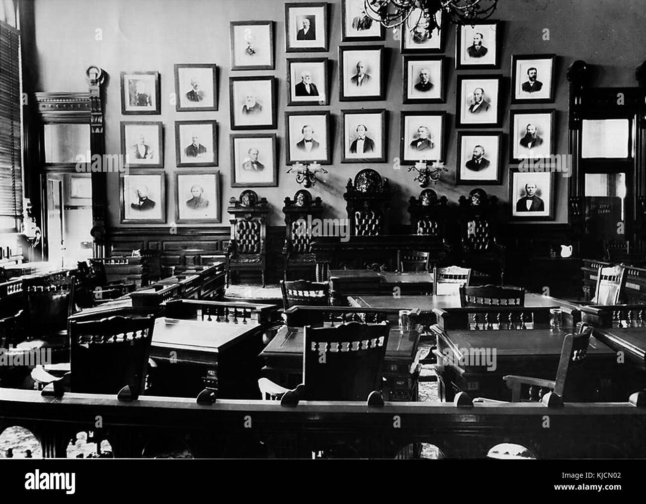 Historic courthouse hall Black and White Stock Photos & Images - Alamy