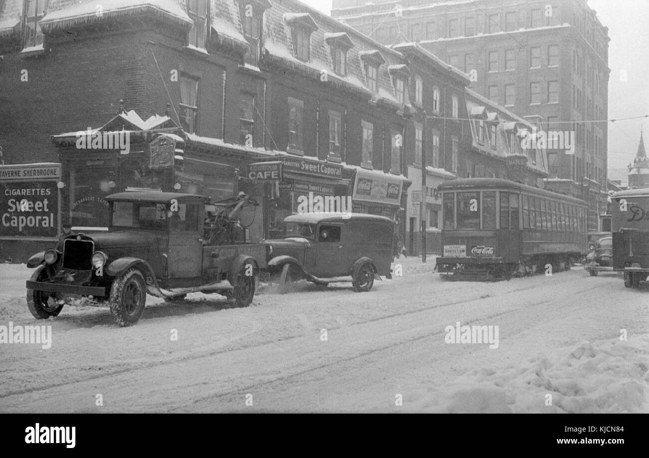 Conrad Poirier Winter Montreal Stock Photo - Alamy