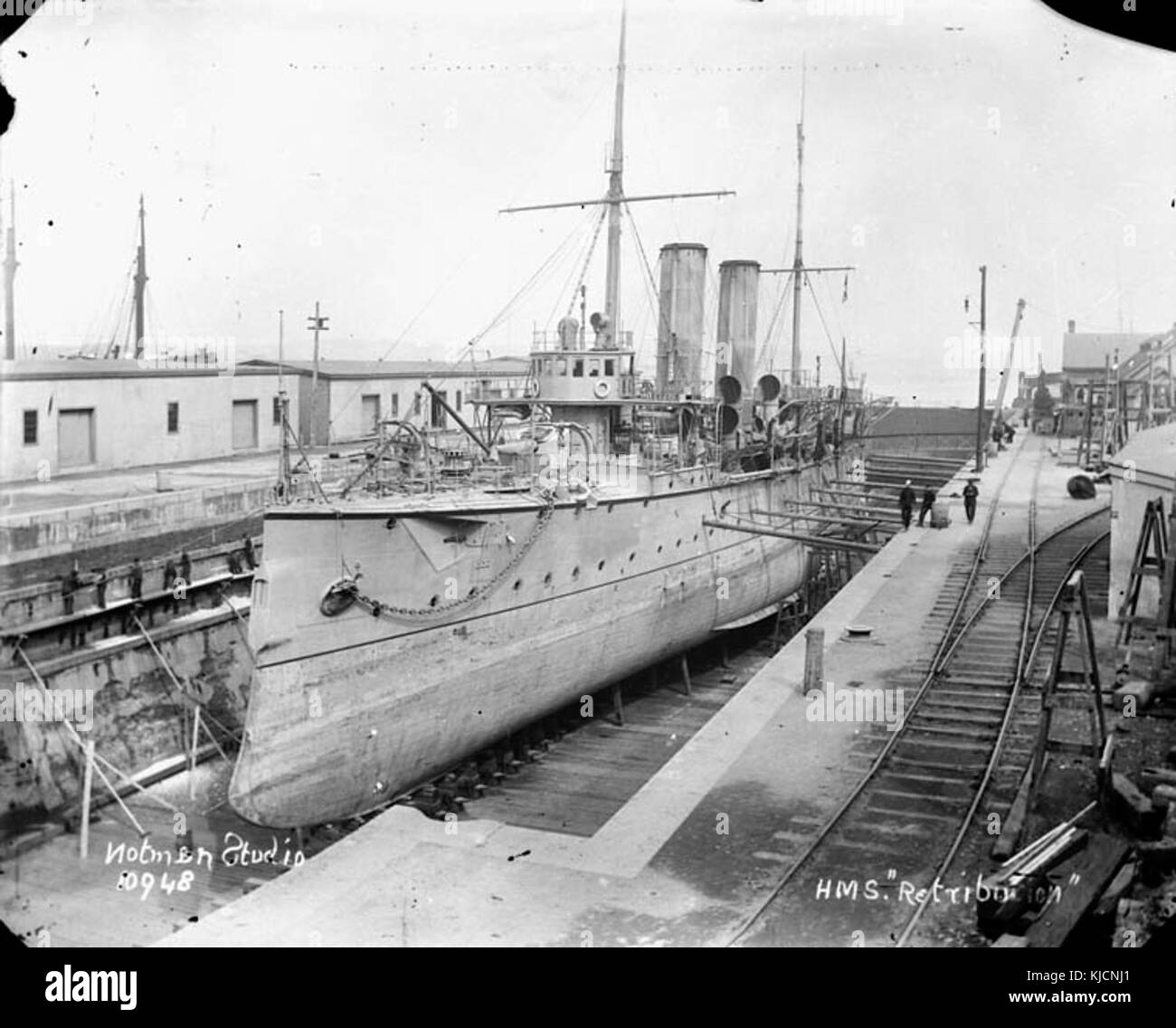 A photograph or illustration of the British Royal Navy ship HMS ...