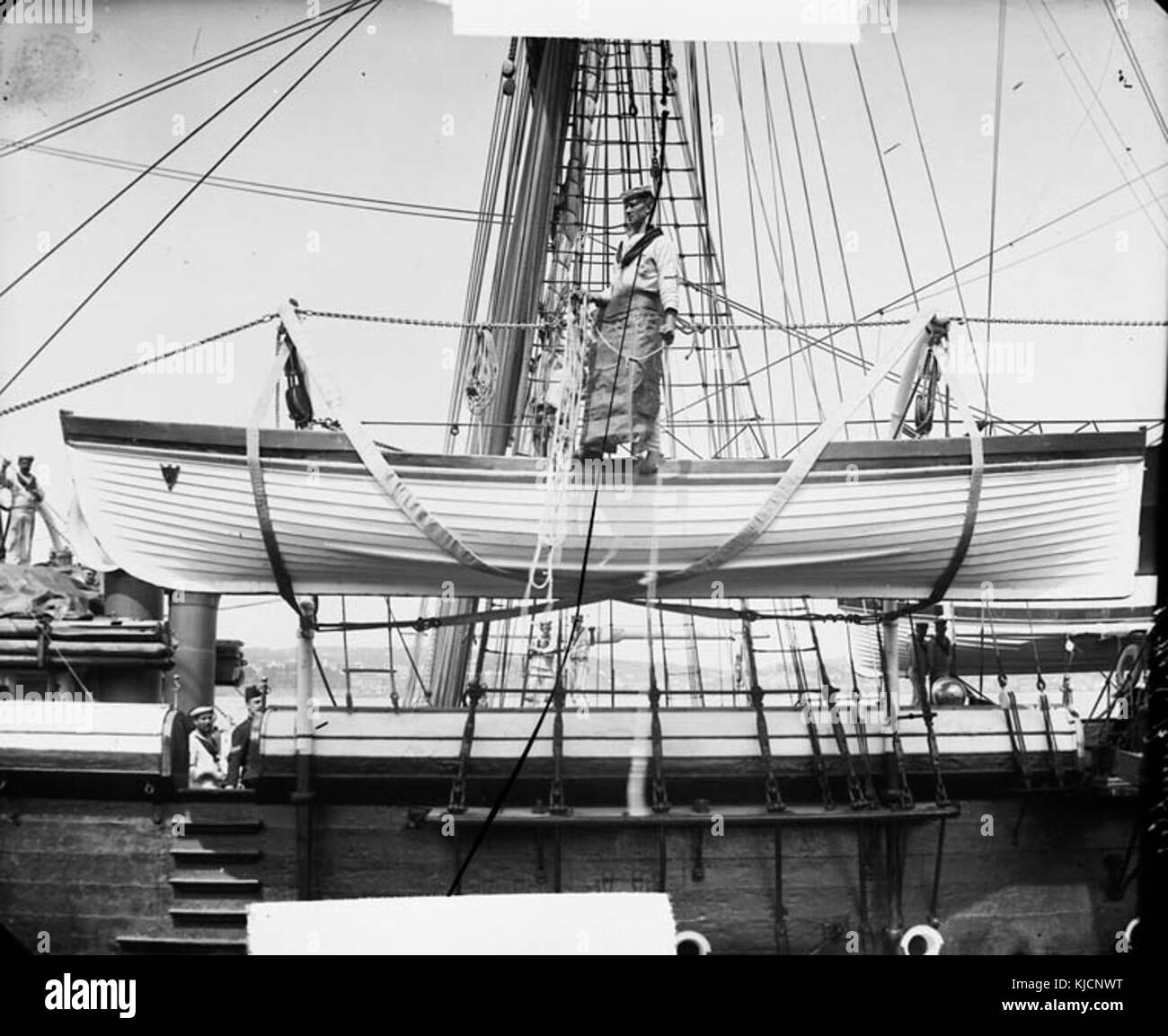 HMS Rambler at Halifax circa 1900 LAC 3332774 Stock Photo - Alamy
