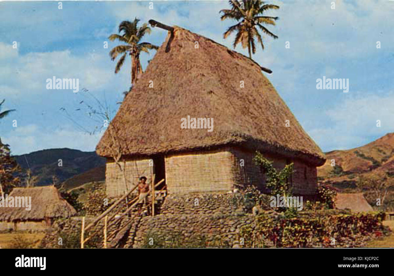 Fijian chiefs cottage Stock Photo - Alamy