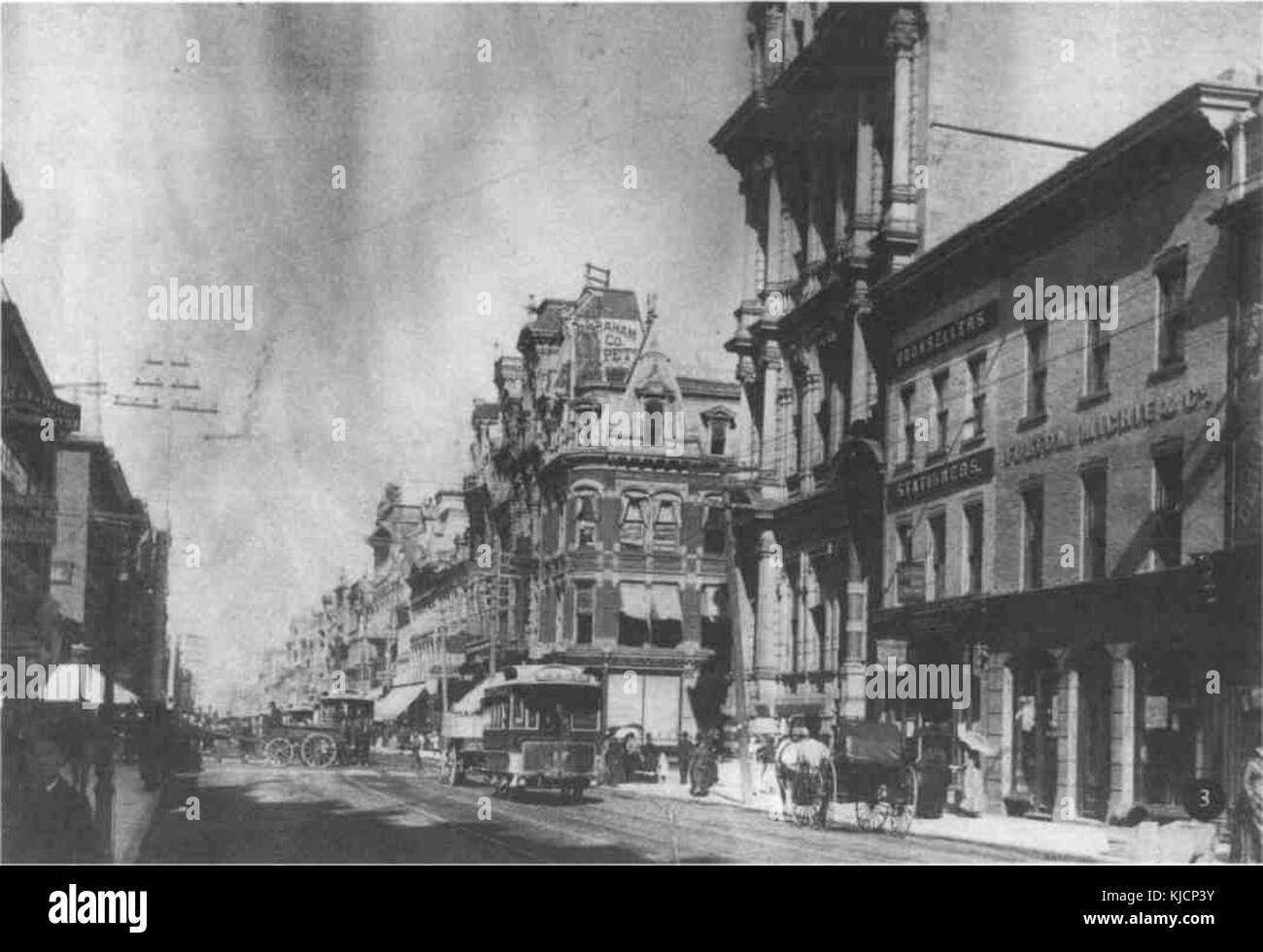 Frank W. Micklethwaite photo of downtown Toronto, 1890 3 Stock Photo ...