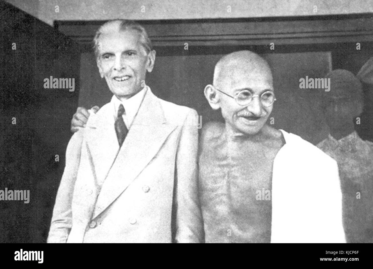 Gandhi Jinnah 1944 Stock Photo - Alamy